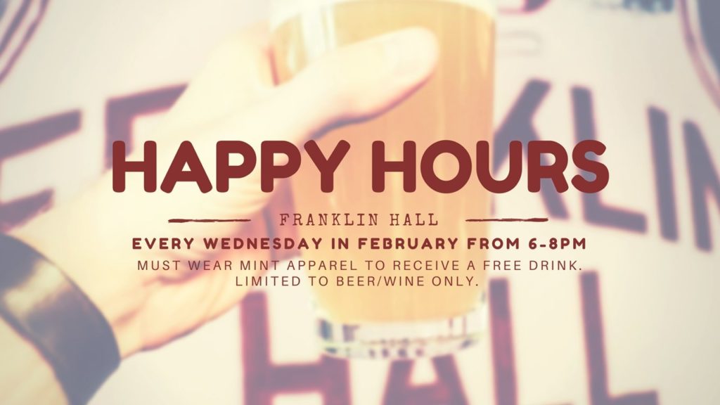 Weekly Happy Hours at Franklin Hall - MINT DC